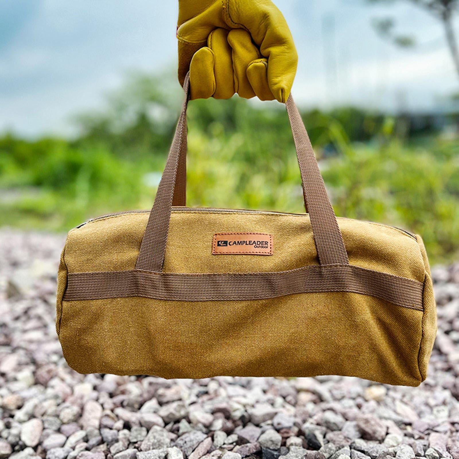 Roll up Tool Bag Organizer Canvas Tool Bag Multifunction Attachments ...