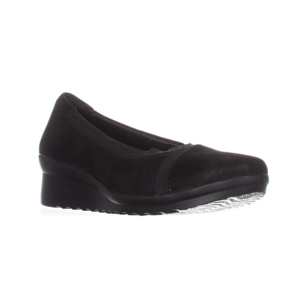 Clarks Caddell Dash Wedge Pumps, Black Synthetic - Walmart.ca