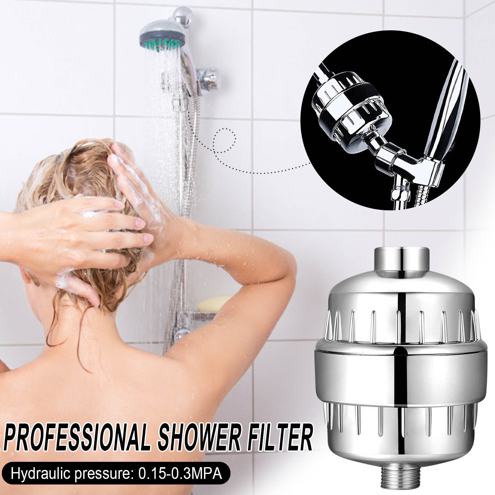 Lingouzi Shower Filter, 20 Stage High Output Universal Replaceable ...