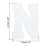 Uxcell Letters N Patches White Iron-On Letters N Patch Sew Sew ...