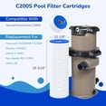 Fil-fresh C200S Pool Filters Cartridge Compatible with Hayward ...