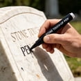 Paint Marker, 15Ml Black Paint Pen for Stone Stain Repair, 6 Inch Black ...