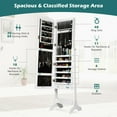 Giantex Jewelry Armoire Cabinet, Freestanding Jewelry Storage Organizer ...