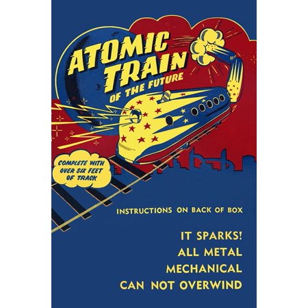 Atomic Train of the Future Poster Print by Retrotrans Retrotrans (24 x ...