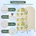 Farmhouse Vintage Arch Backdrop Cover, 6FT, Lemon Leaf Yellow Fruit ...