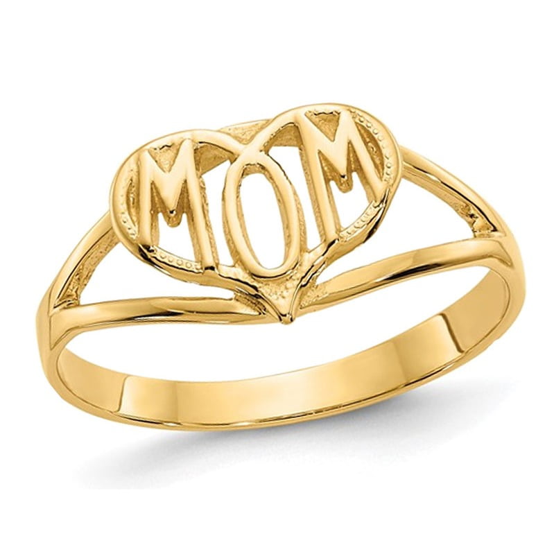 Click here for Gem And Harmony 10k Yellow Gold Polished Mom Heart... prices