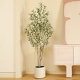 DR.Planzen, Artificial Olive Tree, 72 in, White Planter - Walmart.com