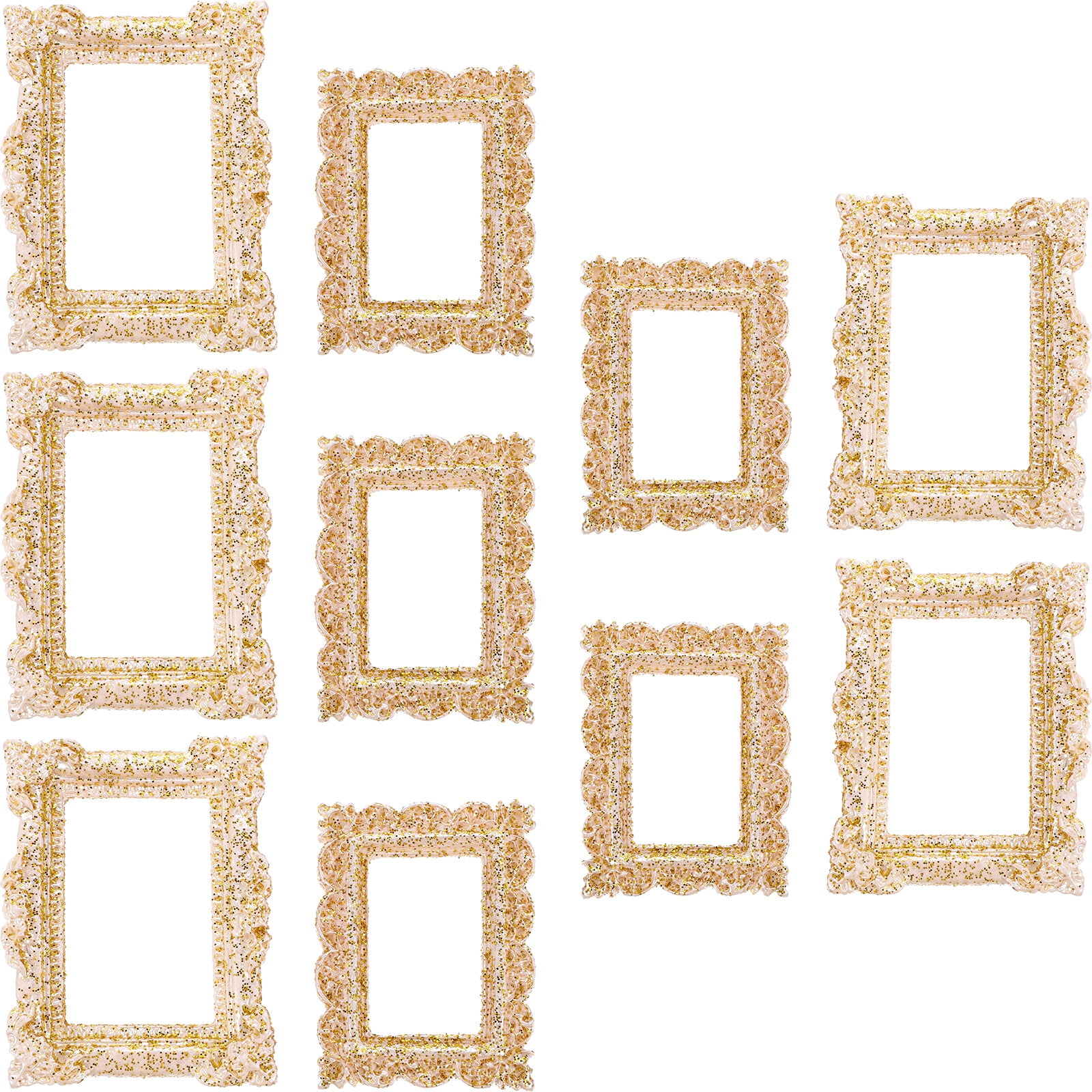 HOMEMAXS 10pcs Mini Picture Frames Tiny Vintage Photo Frame Ornaments ...