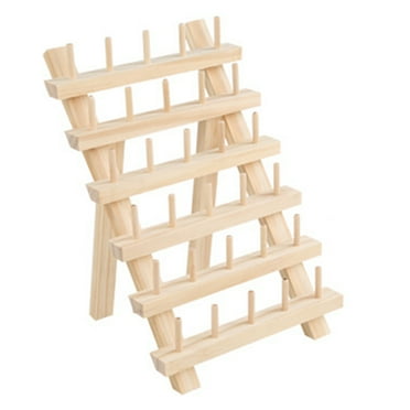 Threadart 120 Spool Cone Wood Thread Rack | Made of Hardwood, Sturdy ...