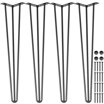 BENTISM 26 inch Steel Hairpin Furniture Legs, Set of 4, DIY Desk Table ...