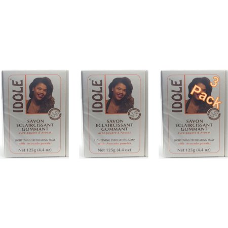 Idole Brightening Exfoliating Soap with Avocado Seed Powder, 3-Pack ...