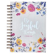 Large Hardcover Journal Blessed Is She Who Believes Floral Bird ...