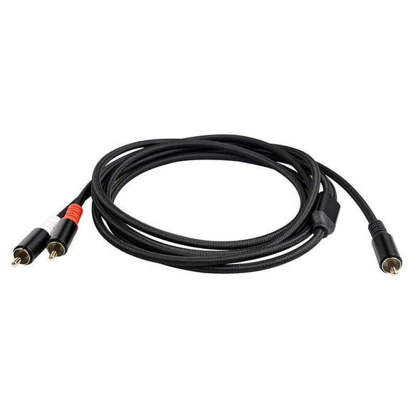 4 Absolute RCA Audio Cable "Y" Adapter Splitter 1 Male to 2 Female Plug ...