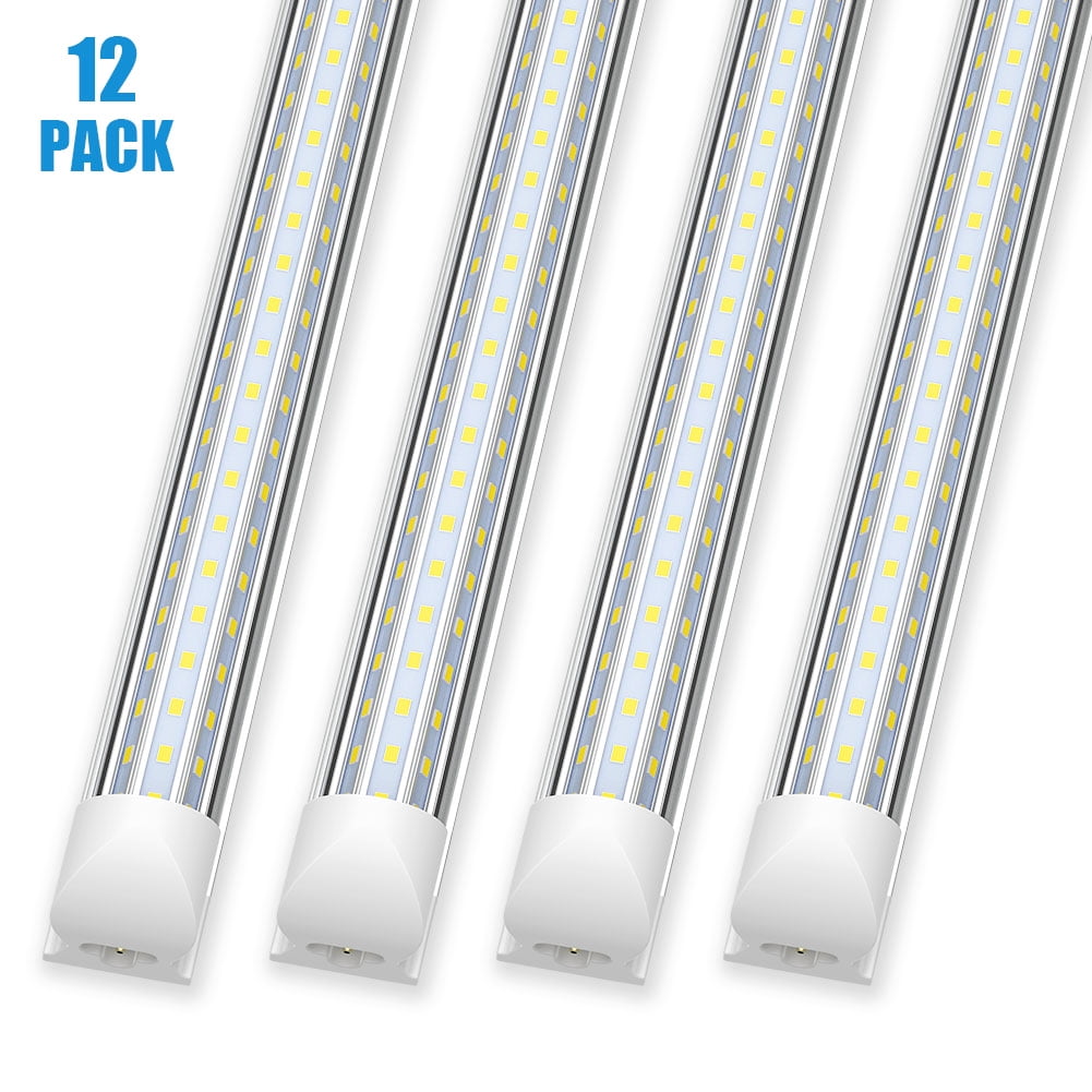 Fluorescent Tubes Lights Replacements for Garage Warehouse,Clear Cover ...