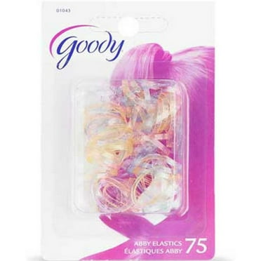 Goody Ouchless Clear Mini Poly Band Hair Ties No Metal Gentle Elastics ...