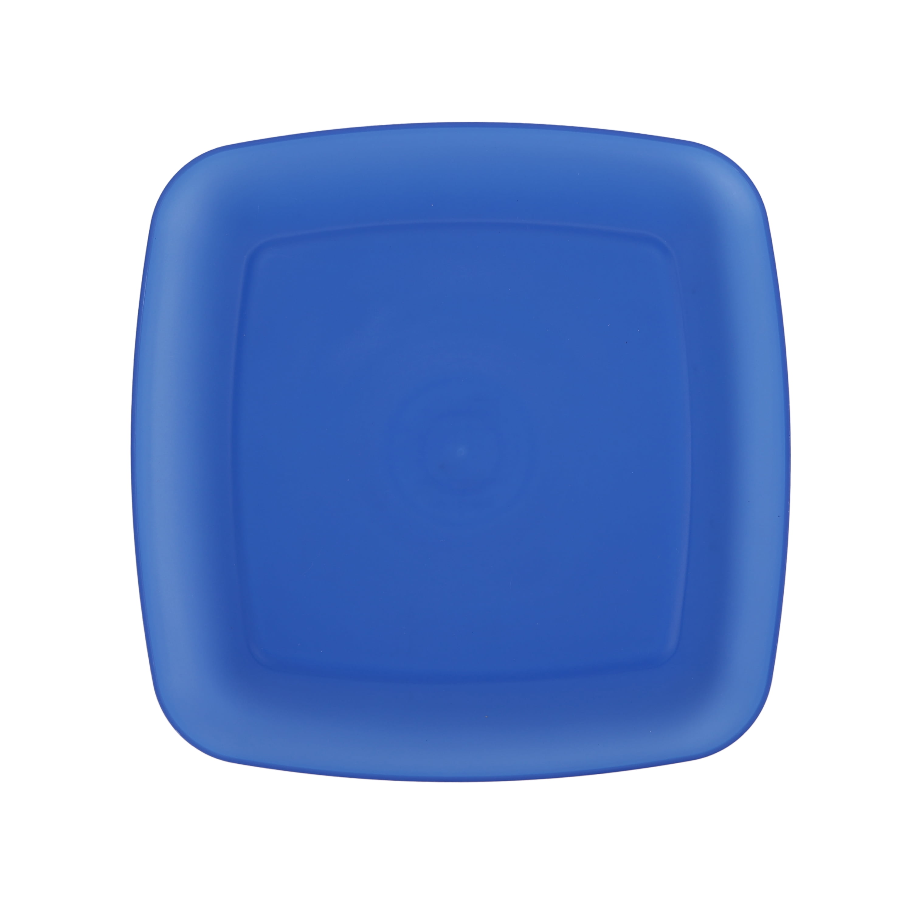 Mainstays - Blue Square Plastic Plate, 10-inch - Walmart.com