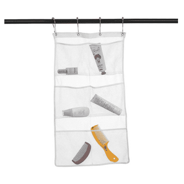 MISSLO 8 Pockets Hanging Shower Organizer Mesh Caddy with Rotating ...