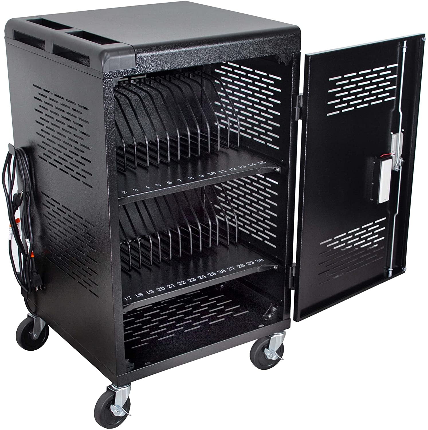 POCHAR 30 Tablet/Chromebook Charging Station with Keypad and Key ...