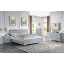 Classic Tan & Tobacco Queen 6pcs Bedroom Set by Acme House Marchese ...