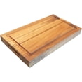 Extra Large Solid Teak Butcher Block ”x” End Grain Cutting Board with ...