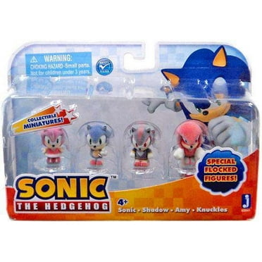 Sonic The Hedgehog Sonic the Hedgehog 1 Mini Figure 4-Pack (Flocked ...