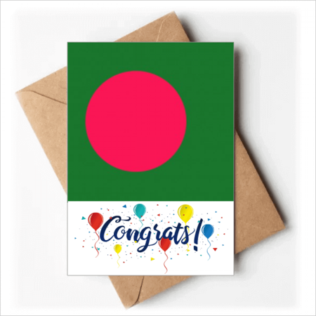 Bangladesh National Flag Asia Country Wedding Cards Congratulations ...