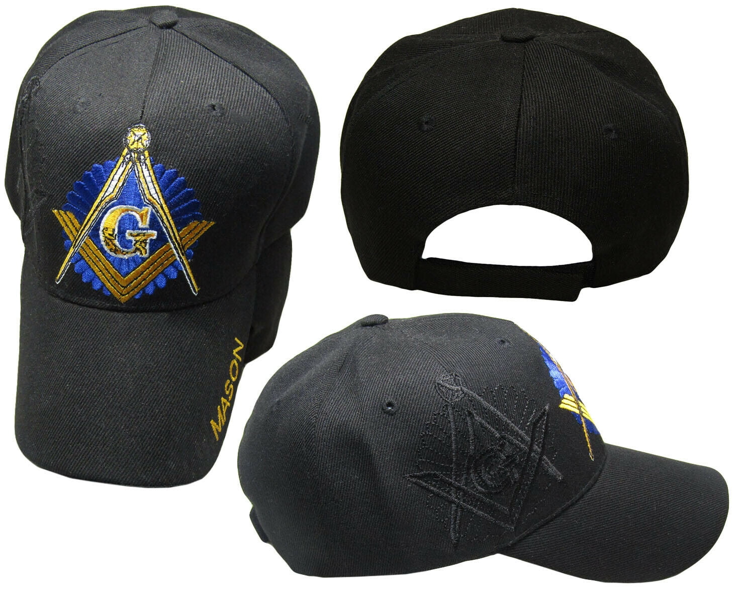 Black and Gold Mason Masons Freemason (Black Shadow) Masonic Lodge Ball ...