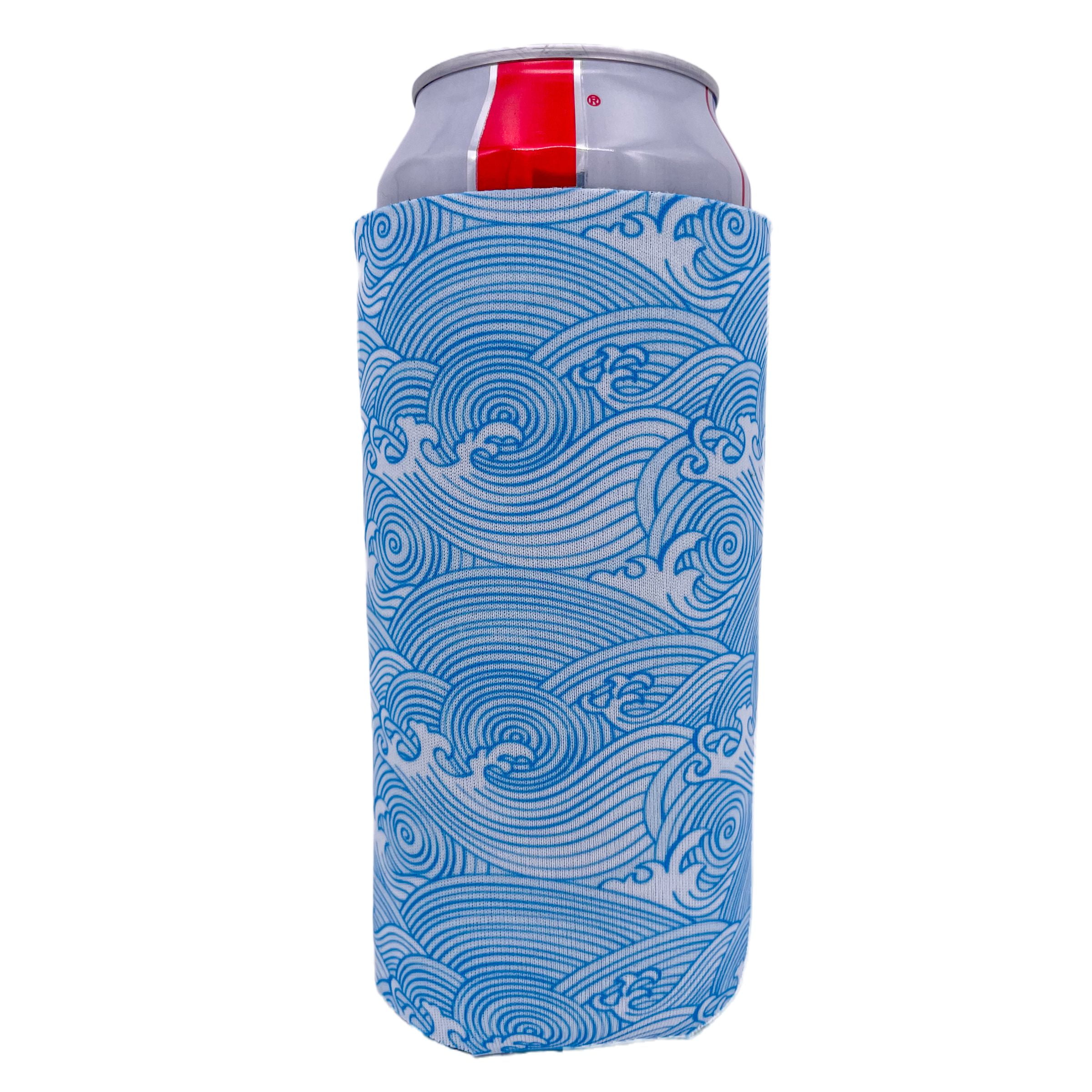 Blue Waves Pattern 24 oz. Can Coolie - Walmart.com