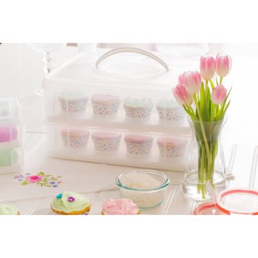 Cupcake Storage Carrier Container Holds 24 Cupcakes or Muffins Great ...