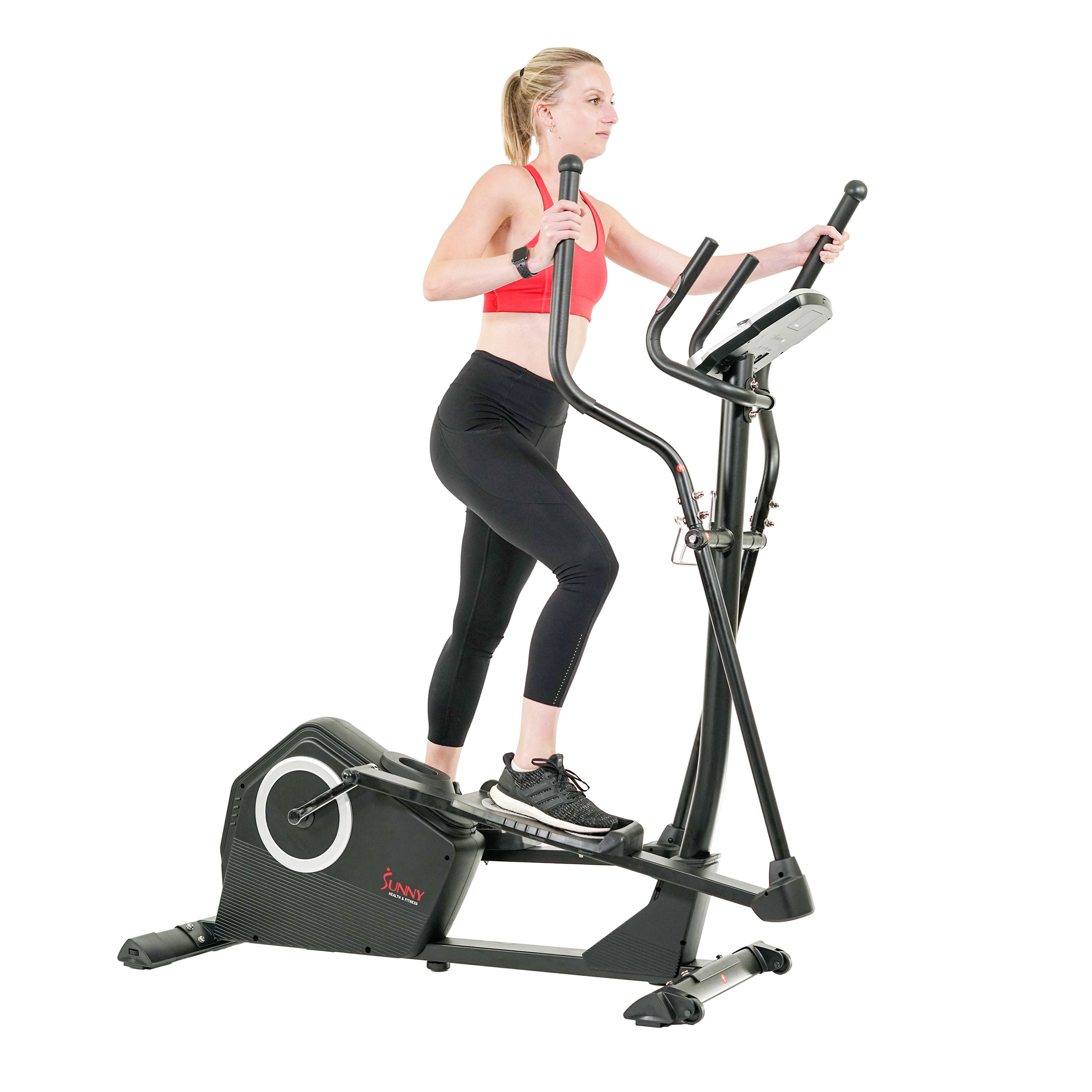 Sunny Health And Fitness Programmable Cardio Elliptical Machine Cross