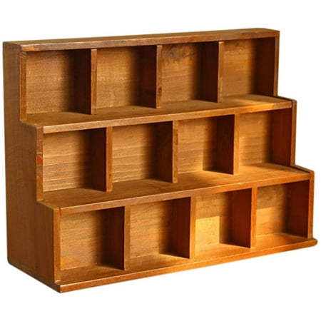 Wooden Shadow Cubby Box Display Shelf Wall Wood Shadow Box Shelf 12 ...