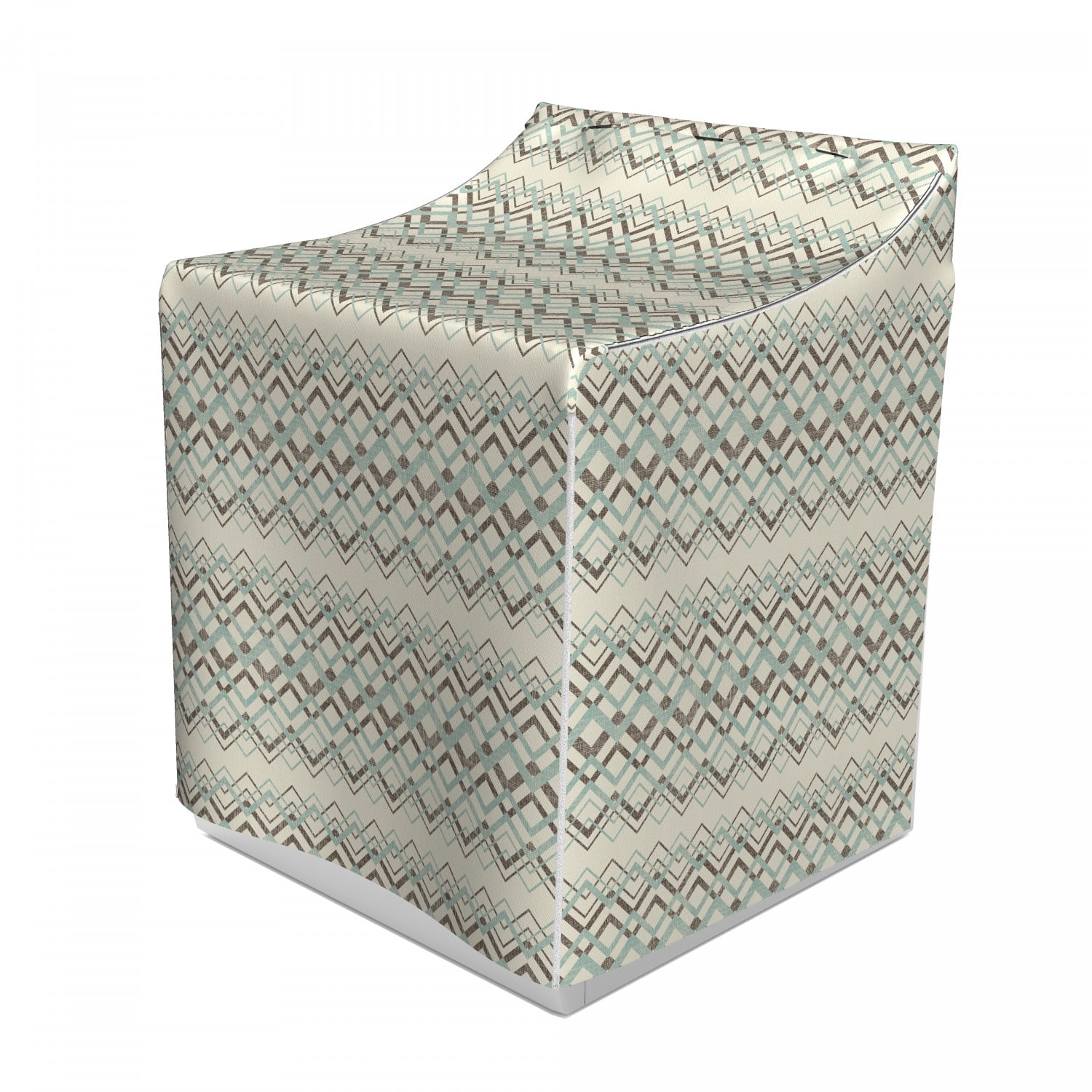 Chevron Washer Cover, Vintage Overlapping Zigzag Lines Thin and Thick ...