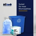 Plasticplace Waste Bags, Compatible with simplehuman Code D, Blue ...
