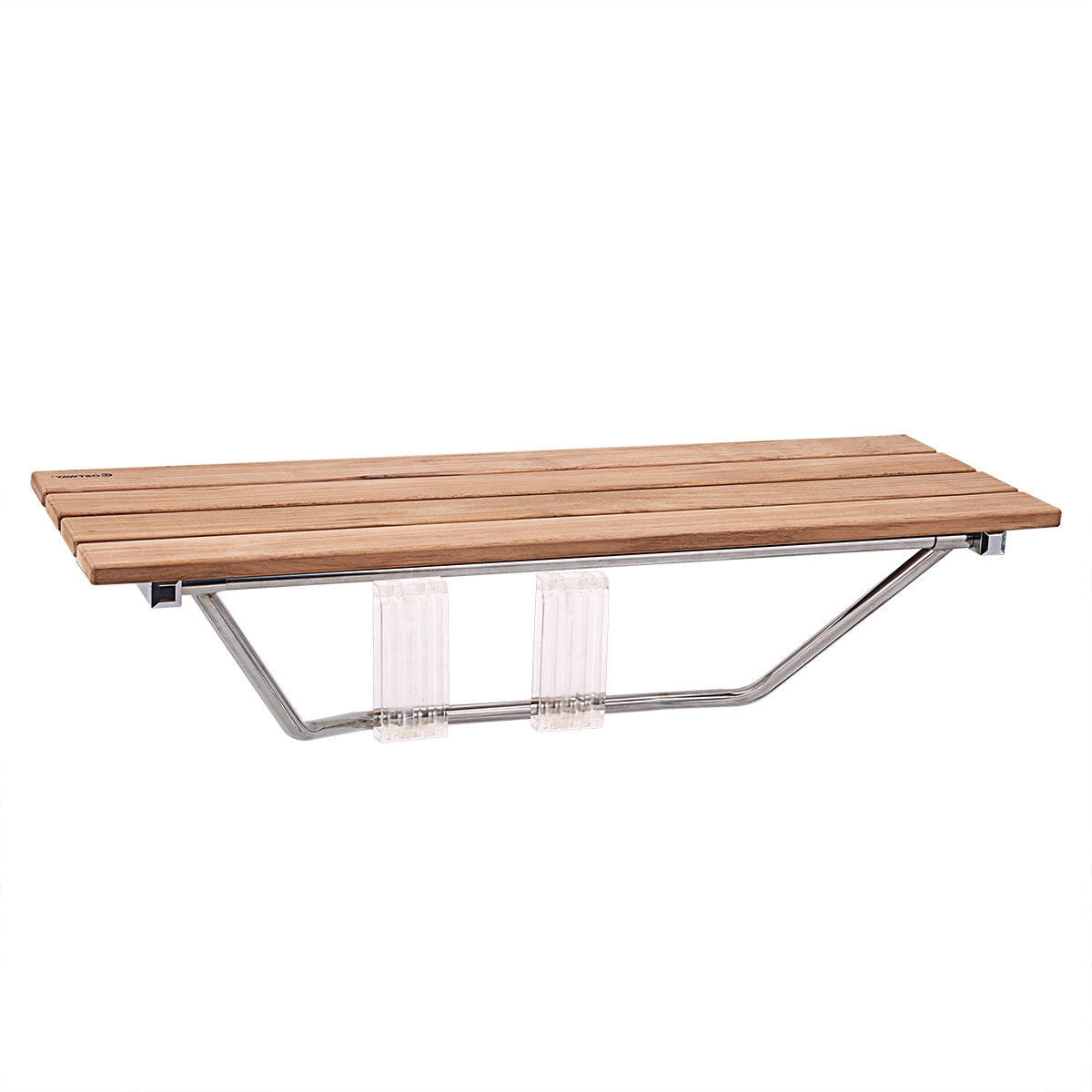 35 5 350 Lbs Capacity Wall Mounted Teak Wood Bathroom Folding Shower