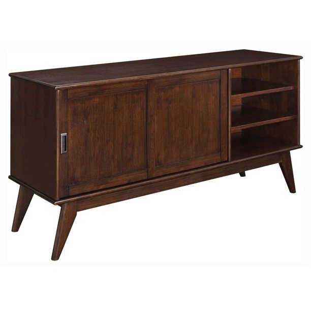 Simpli Home Draper Mid Century Medium TV Media Stand - Walmart.com