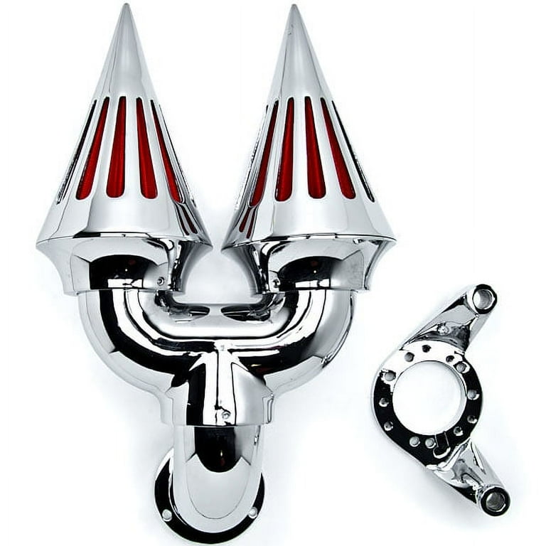 Krator Chrome Dual Spike Intake Air Cleaner Filter Kit Krator Chrome Dual Spike Intake Air Cleaner Filter Kit