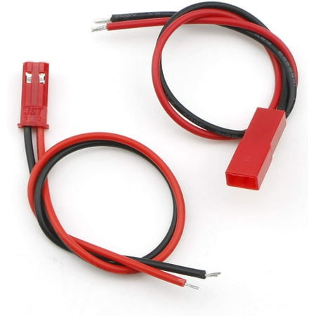 JST Silicone Connector, 5.5 inch 2 Pin Male Female JST RCY Plug ...