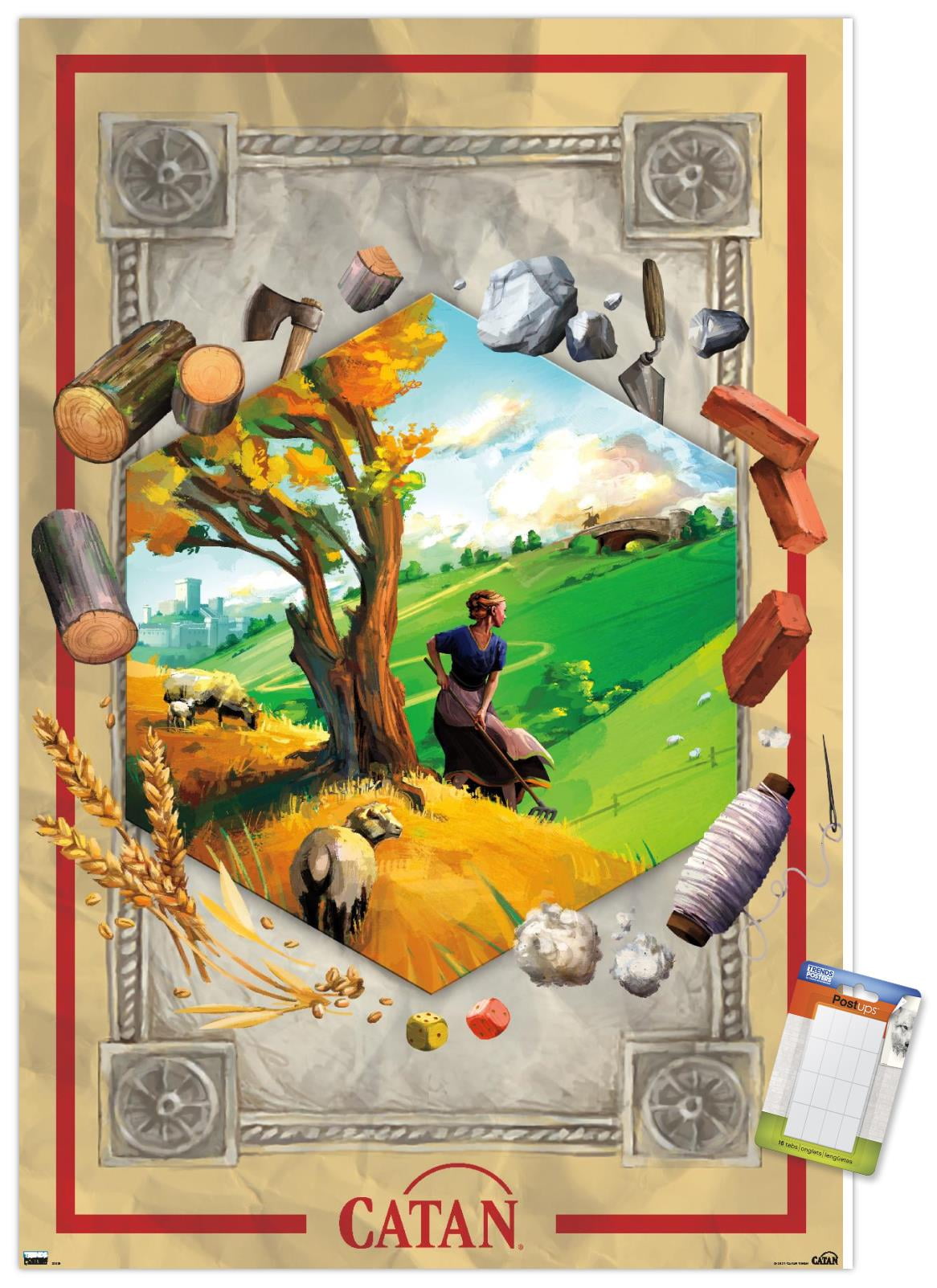 CATAN - Settlement Wall Poster, 22.375" x 34" - Walmart.com