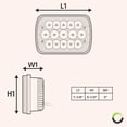 Universal 45W 5x7 7x6 LED Headlight with Black Housing [Plug & Play ...