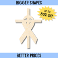 Bigger Better | Unfinished Wood Cross and Ribbon Silhouette Shape | DIY ...