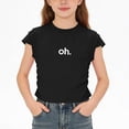 DxhmoneyHX Girls Cotton Cap Sleeve Crop T Shirt Mock Neck Letter Print ...