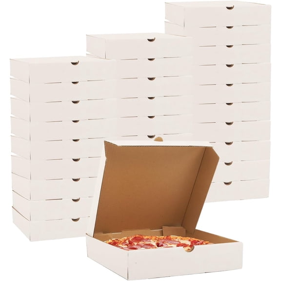 Karat White Pizza Boxes - Grease-Resistant Corrugated Pizza Box ...