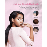Terviiix Hot Comb Electric: Ceramic Pressing Tool for Wigs & Black Hair ...