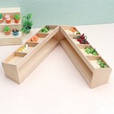 Tiny Wooden Vegetable Rack Decorative Vegetable Display Shelf Miniature ...