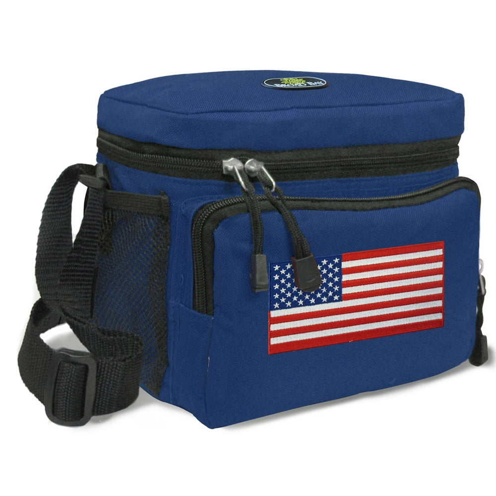 Broad Bay Cotton - USA Flag Lunch Bag American Flag Cooler Lunchbox ...