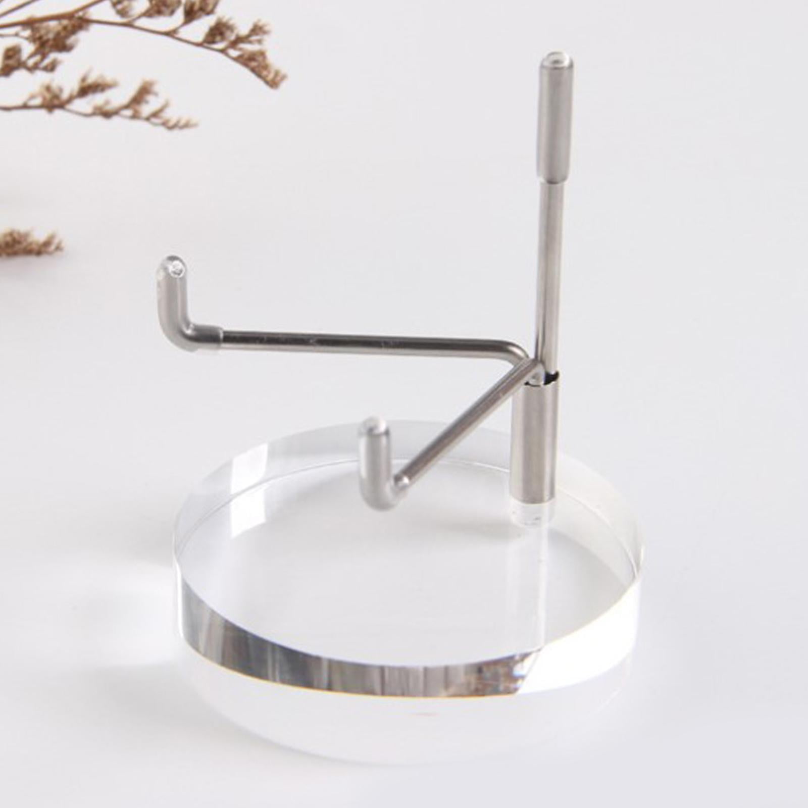 Set of 1 Clear Acrylic Display Stand er Rack And Round for Fossils ...