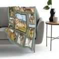 Wolf Flannel Blanket – Ultra Soft Warm Throw with Majestic Wolf Collage ...