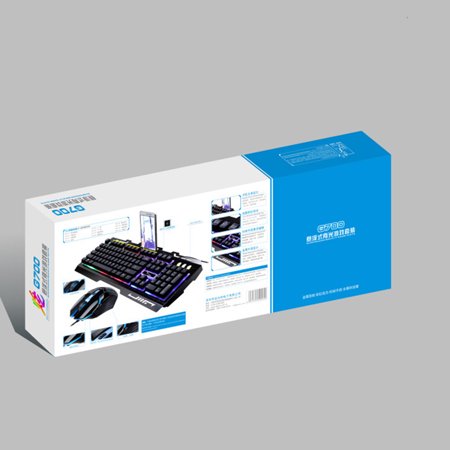 G700 Wired Keyboard Mouse Set Metal Backlight mice; gamers keyboard ...