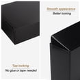 4x4x2 50 pack black corrugated cardboard shipping boxes for small ...