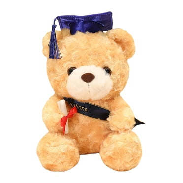 9" Graduation Plush Teddy Bear with Cap & Diploma Holding Heart Frame ...